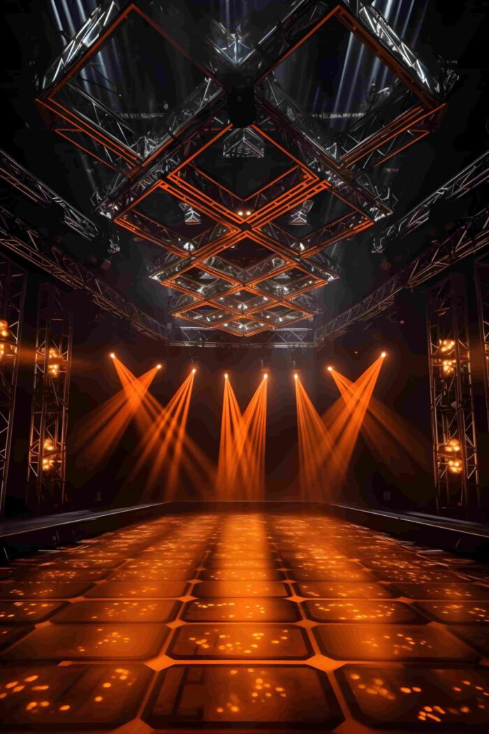 Fondo De Escenario Con Luces Naranjas - JAMC Design Fondo De Escenario Con Luces Naranjas - JAMC Design