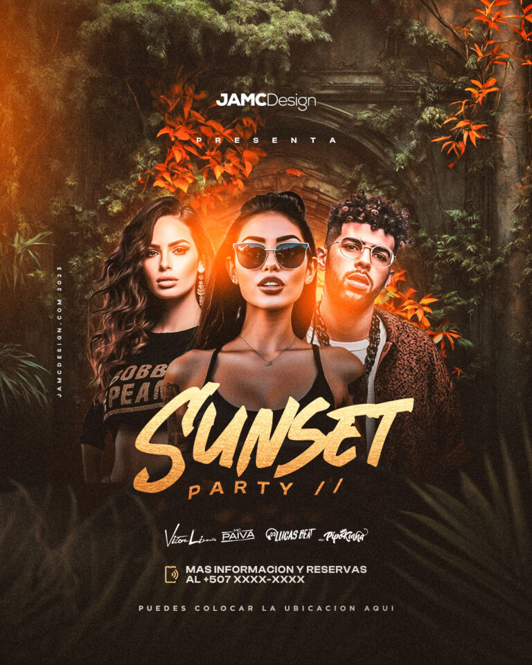 Sunset Flyer PSD - JAMC Design