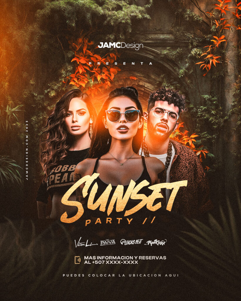 Sunset Flyer PSD - JAMC Design